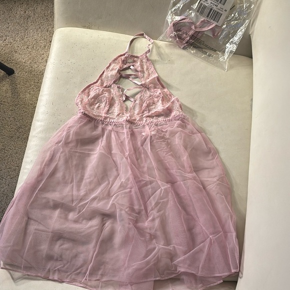 Victoria's Secret | Intimates & Sleepwear | New Vs Lace And Mesh Nighty ...